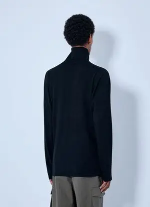 RIER Polar Jersey Turtleneck - Black