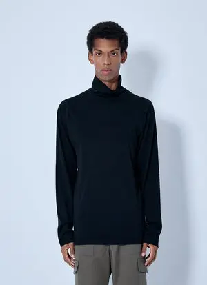 RIER Polar Jersey Turtleneck - Black
