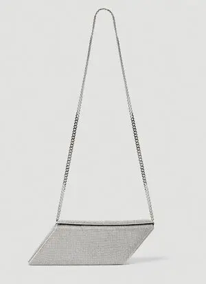 Kara Parallelogram Shoulder Bag - Silver