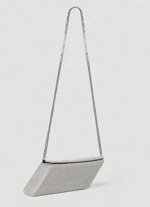 Kara Parallelogram Shoulder Bag - Silver