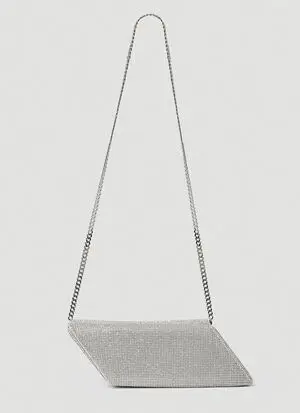 Kara Parallelogram Shoulder Bag - Silver