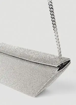 Kara Parallelogram Shoulder Bag - Silver