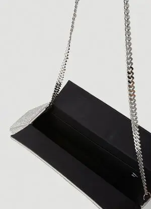 Kara Parallelogram Shoulder Bag - Silver