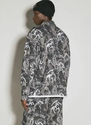 HAN KJØBENHAVN Camo Printed Utility Shirt