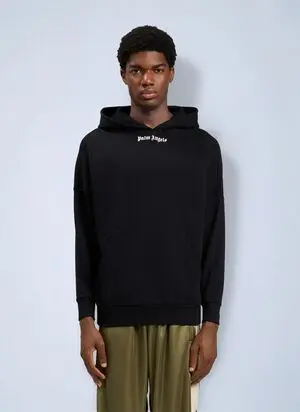 Palm Angels Classic Logo Over Hoodie - Black