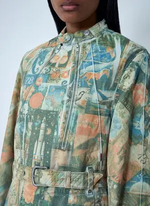 KIKO KOSTADINOV X LEVI'S Printed Carina Belted Jacket
