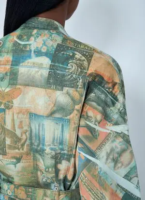KIKO KOSTADINOV X LEVI'S Printed Carina Belted Jacket