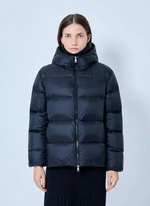 Moncler Feligule Hooded Short Down Jacket - Black