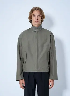 Bottega Veneta Compact Cotton Jacket - Grey