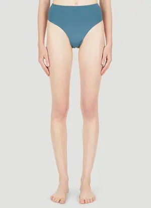 ZIAH 90s High Waisted Bikini Bottoms - Blue