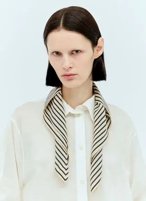 TOTEME Signature Monogram Silk Scarf