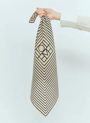 TOTEME Signature Monogram Silk Scarf