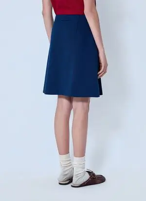 Miu Miu Technical Jersey Mini Skirt