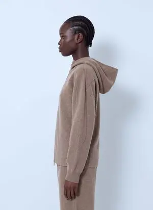Max Mara Hooded Wool-blend Sweatshirt