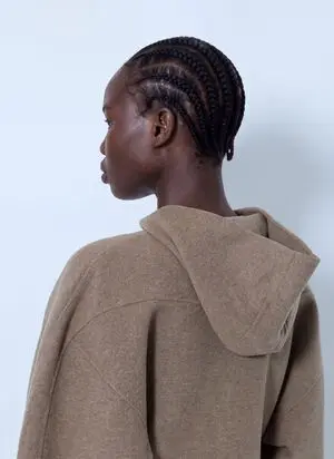 Max Mara Hooded Wool-blend Sweatshirt