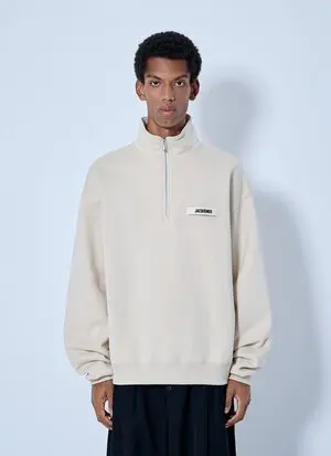 Jacquemus Le Camionneur Gros Grain Sweatshirt - Beige