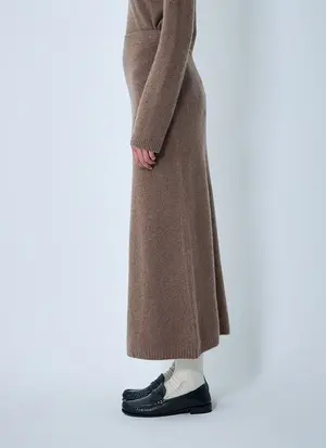 Max Mara Cashmere-blend Skirt - Brown