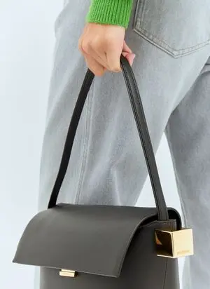 Jacquemus Le Rond Carré Handbag - Black