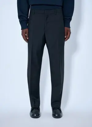 JIL SANDER Tapered Cropped-leg Trousers - Black