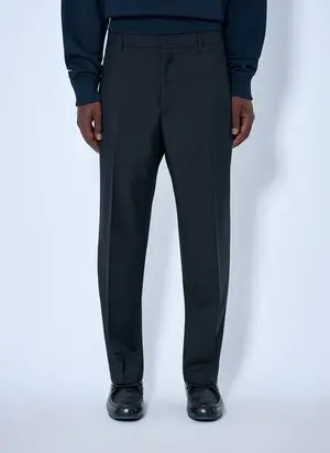 JIL SANDER Tapered Cropped-leg Trousers - Black