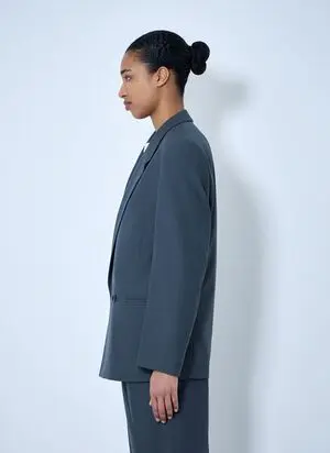 LEMAIRE Double-breasted Wool Suit Blazer