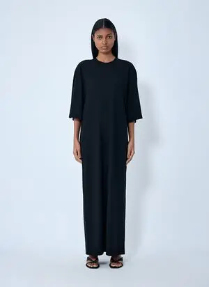 TOTEME Knit Tee Dress - Black