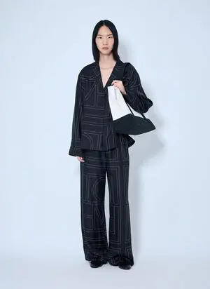 TOTEME Monogram Silk Pj Pants