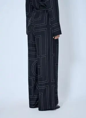 TOTEME Monogram Silk Pj Pants