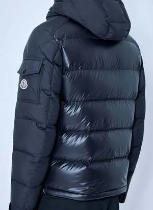 Moncler Maya Hooded Short Down Jacket - Black
