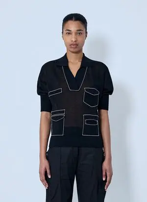 KIKO KOSTADINOV Kreiner Knit Polo - Black