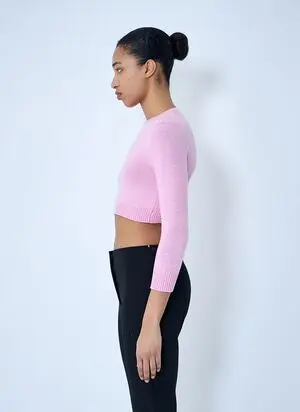 JIL SANDER Cropped Knit Sweater