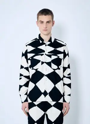 NÒMARYTHM TEXTILE Velvet Flannel Shirt - Black
