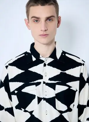 NÒMARYTHM TEXTILE Velvet Flannel Shirt