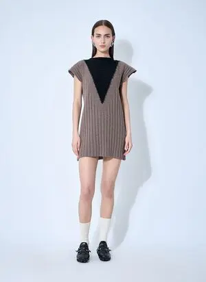 KIKO KOSTADINOV Dakota Knit Dress - Brown
