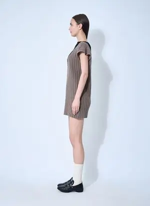 KIKO KOSTADINOV Dakota Knit Dress - Brown