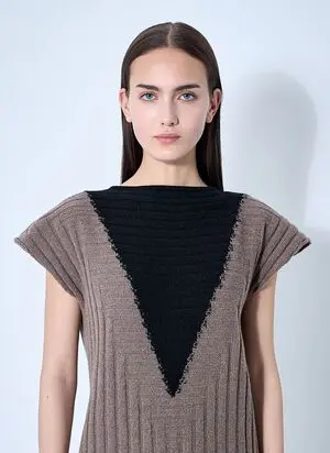KIKO KOSTADINOV Dakota Knit Dress - Brown