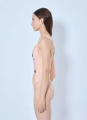 Chloé Tie-strap One-piece Logo Swimsuit