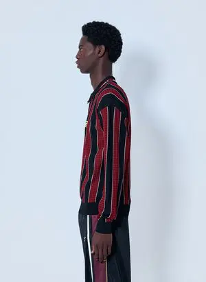 Martine Rose Striped Polo Sweatshirt