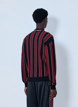 Martine Rose Striped Polo Sweatshirt