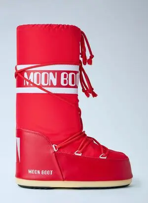 Moon Boot Icon Nylon Boots - Red