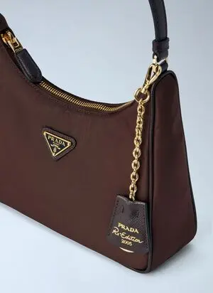 Prada Re-edition 2005 Re-nylon And Saffiano Mini Bag - Brown