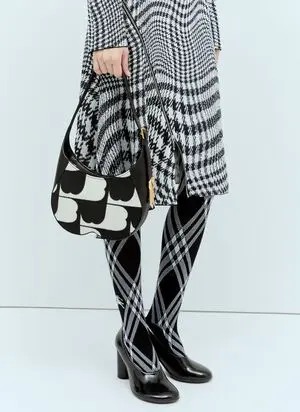 Burberry Small Chess Shoulder Bag - Black