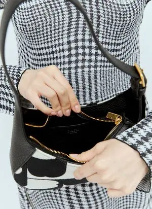 Burberry Small Chess Shoulder Bag - Black
