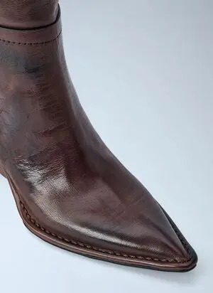 CAPASA MILANO Camperos Knee-high Leather Boots