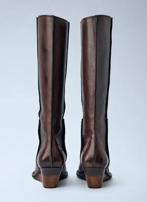 CAPASA MILANO Camperos Knee-high Leather Boots