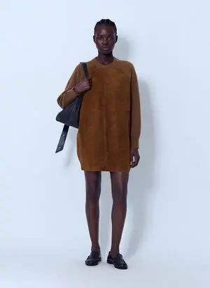 Max Mara Suede Panel Dress