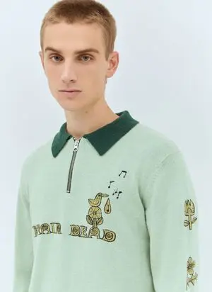 BRAIN DEAD Lex Half-zip Sweatshirt