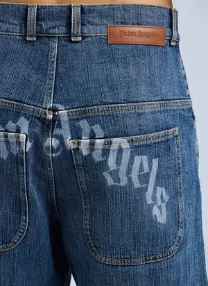 Palm Angels Curved Logo Skater Shorts