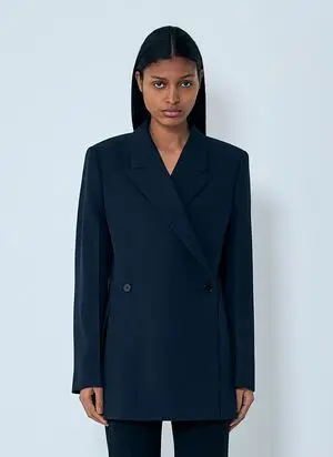 JIL SANDER Double-breasted Wool Blazer