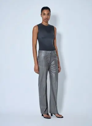 Acne Studios Coated Pinstripe Trousers